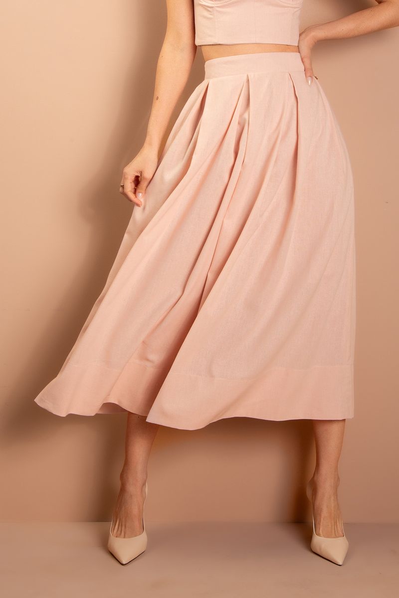 Saia Aly - Rosa - Amey Moda Feminina