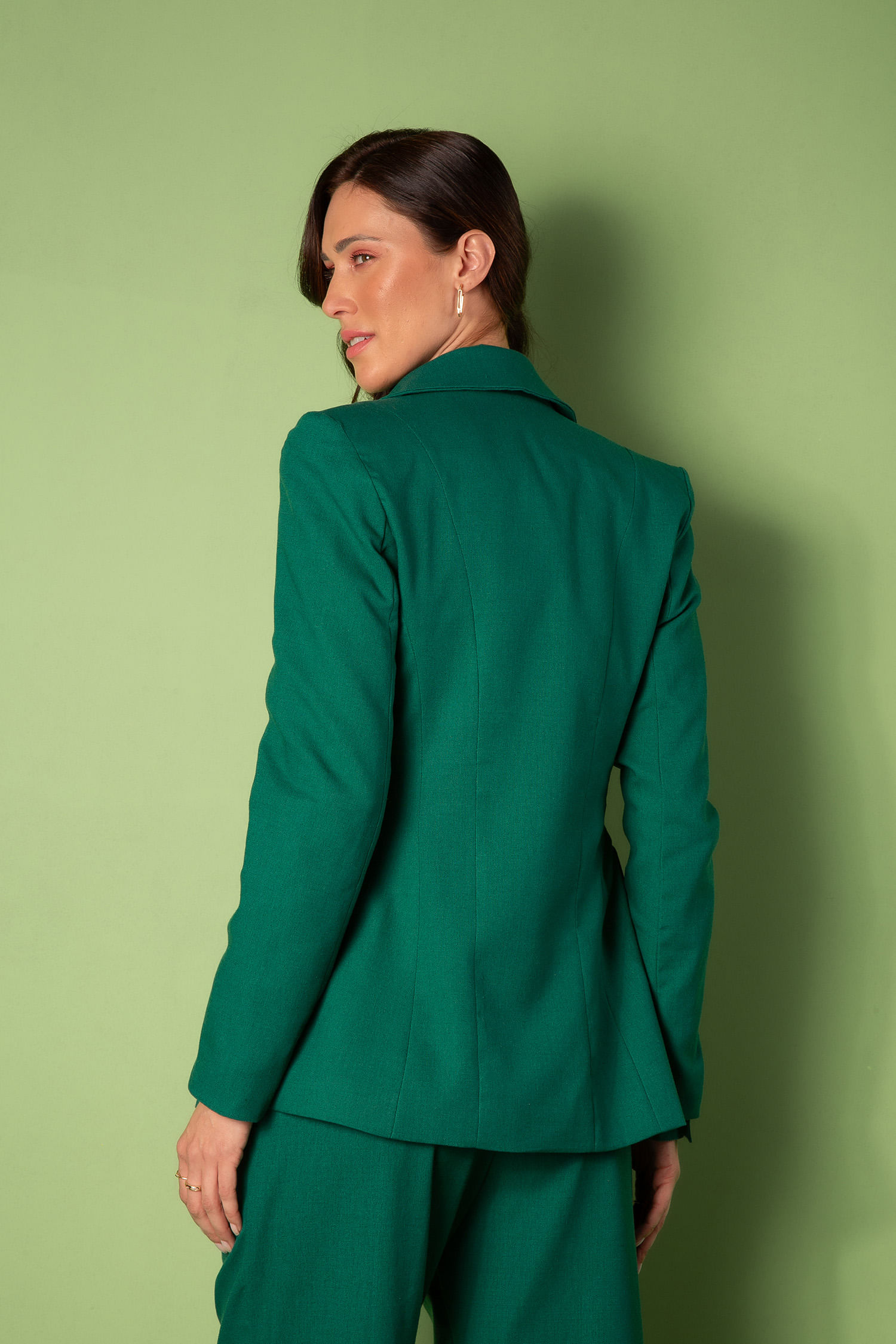 Blazer Alfaiataria Slim Capital - Verde - Amey Moda Feminina